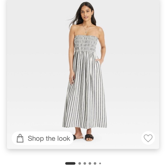 Universal Thread | Dresses | Nwt Midi A Line Strapless Dress | Poshmark